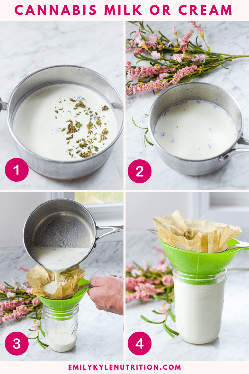 Easy Infused Cannabis Milk or Cream » Emily Kyle, MS, RDN
