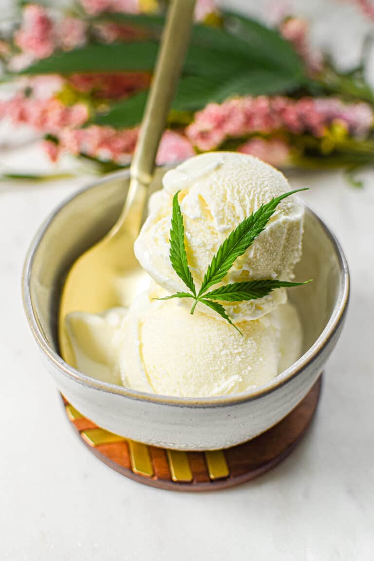 Creamy Cannabis Vanilla Ice Cream » Emily Kyle, MS, RDN