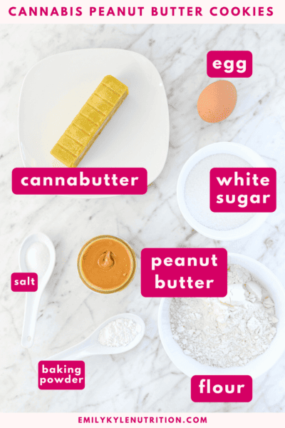 Easy Cannabis Peanut Butter Cookies » Emily Kyle, MS, RDN