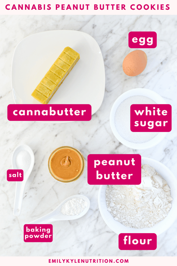 Easy Cannabis Peanut Butter Cookies » Emily Kyle, MS, RDN
